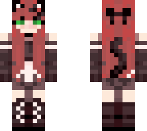 Red Cat Maid | Minecraft Skin