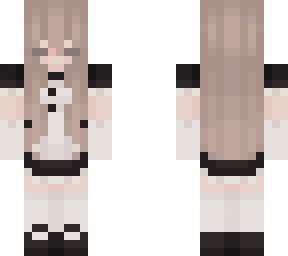 uwu girl maid dress outfit | Minecraft Skin