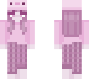 Axolotl Axolot Girl Pink Axolotlgirl Human Cute Minecraft Skins