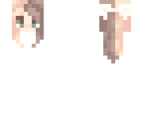 mid multi colour hair w/bow base | Minecraft Skin