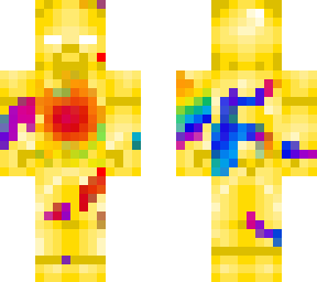 Twisted Yellow Steve | Minecraft Skin