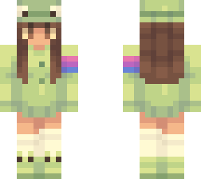 Frog Onesie Skin Pink Girl Minecraft Skins