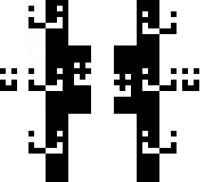 half white half black | Minecraft Skin