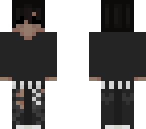 Muscled emo. (take off overlayer..) | Minecraft Skin