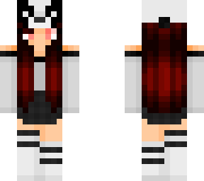 Panda Maroon ~+' | Minecraft Skin