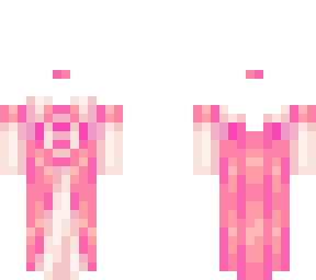 Pink Candy Princess Dress - Base | Minecraft Skin