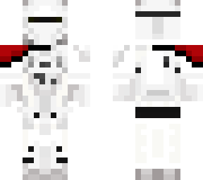 Red First Order Snowtrooper | Minecraft Skin