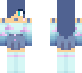 blue cute girl | Minecraft Skin