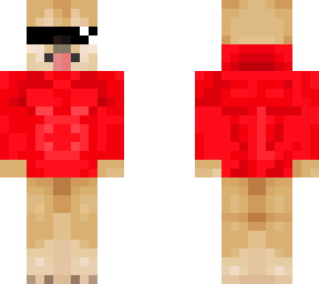 Buff Doge with drip | Minecraft Skin