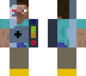 cyborg steve | Minecraft Skin