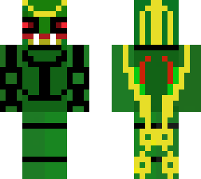 dragon gamer's rayquaza skin | Minecraft Skin