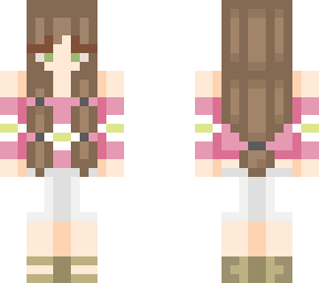 Girl with goat ears | Minecraft Skin