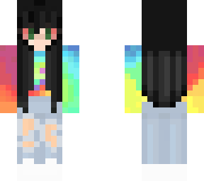 Edited Tye Dye Girl | Minecraft Skin