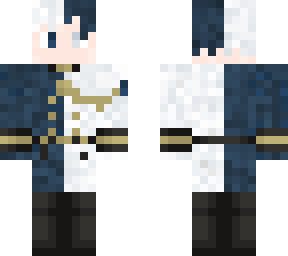 Half White half Black Commander | Minecraft Skin