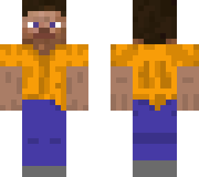 Orange Steve | Minecraft Skin