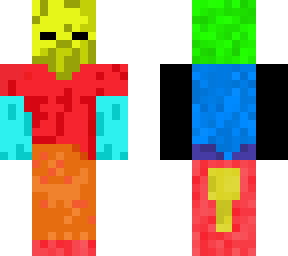 Rainbow Zombie | Minecraft Skin