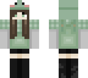 Cute frog girl skin! | Minecraft Skin