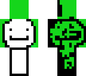 dream with corrupted dream on the back | Minecraft Skin