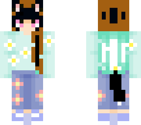 half fox half girl | Minecraft Skins