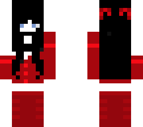 red goth girl | Minecraft Skin