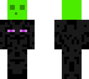 enderman holding slime | Minecraft Skin