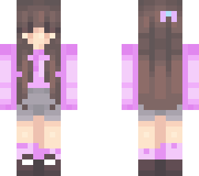 Purple Elf girl | Minecraft Skin