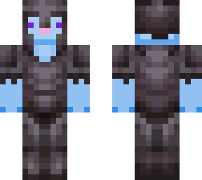 axolotl in fake armour | Minecraft Skin