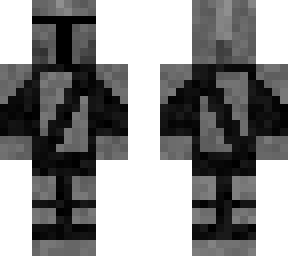 mando not cape black version | Minecraft Skin