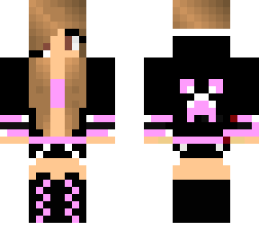 Pink Gamer Girl | Minecraft Skin