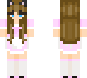 Pink maid dress | Minecraft Skin