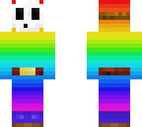 Shy Rainbow Guy Minecraft Skins