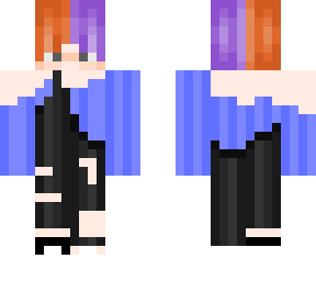 androgynous split hair 2 | Minecraft Skin