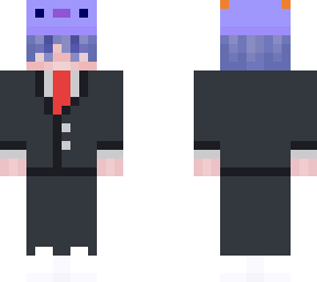 Axolotl boy With A Suit | Minecraft Skin