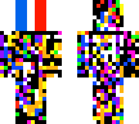 Human multicolore French | Minecraft Skin
