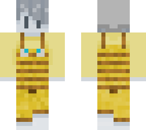 my friends skin in bee overalls | Minecraft Skin