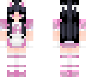 pink maid | Minecraft Skin