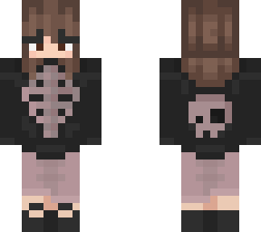 skeleton girl | Minecraft Skin