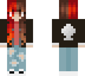 Split hair with ace Jacket | Minecraft Skin