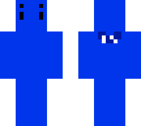 blue frog face looking head | Minecraft Skin