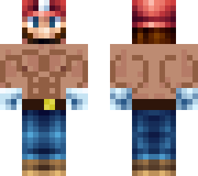 Buff Mario | Minecraft Skin