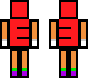 Dancing Letter E | Minecraft Skin