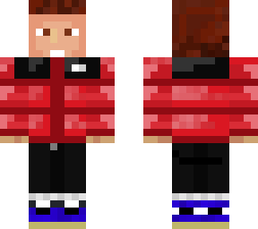 mullet puffer jacket and jordans | Minecraft Skin