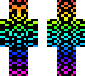 Rainbow Knight | Minecraft Skin