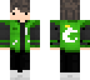 green mojang logo jacket | Minecraft Skin