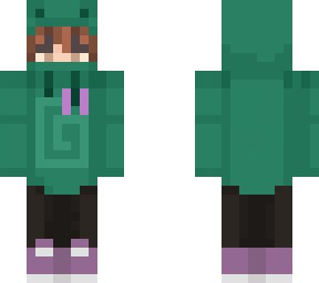 karl jacobs frog hoodie with technosupport | Minecraft Skin