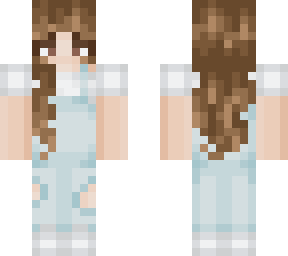 Blue Overall Girl | Minecraft Skin