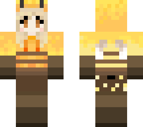 Female Bee outfit - Worker Bee | Minecraft Skin