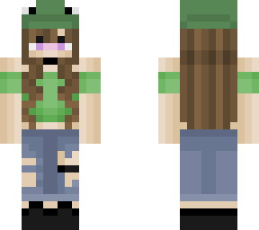 frog hat girl | Minecraft Skin
