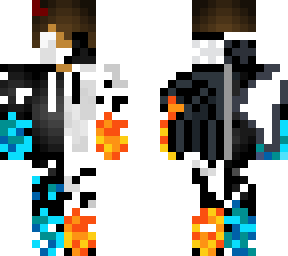 half demon half angel V2 | Minecraft Skin