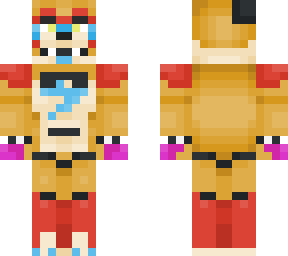 Upgraded glamrock Freddy | Minecraft Skin